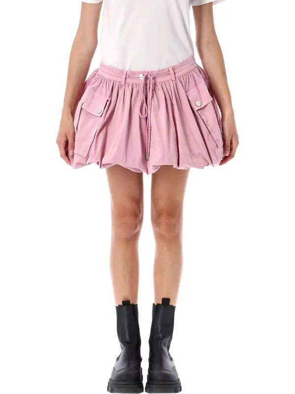 GANNI Mini Bubble Skirt - Bleached Mauve