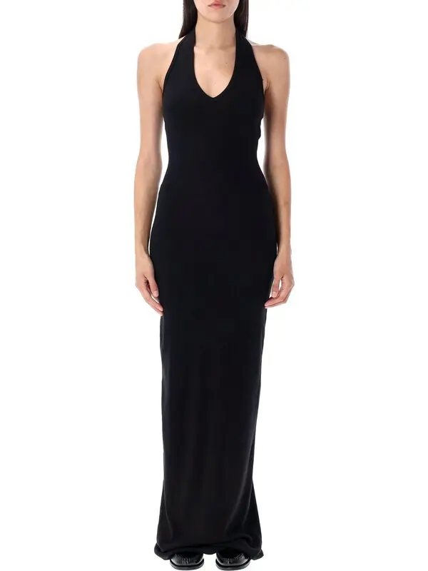 Eterne Halter Maxi Dress - Black