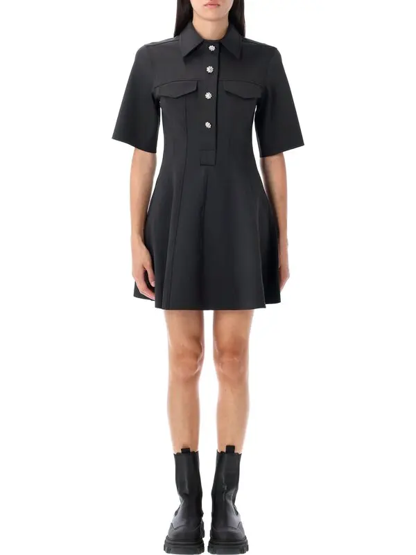 GANNI Shirt Dress - Phantom