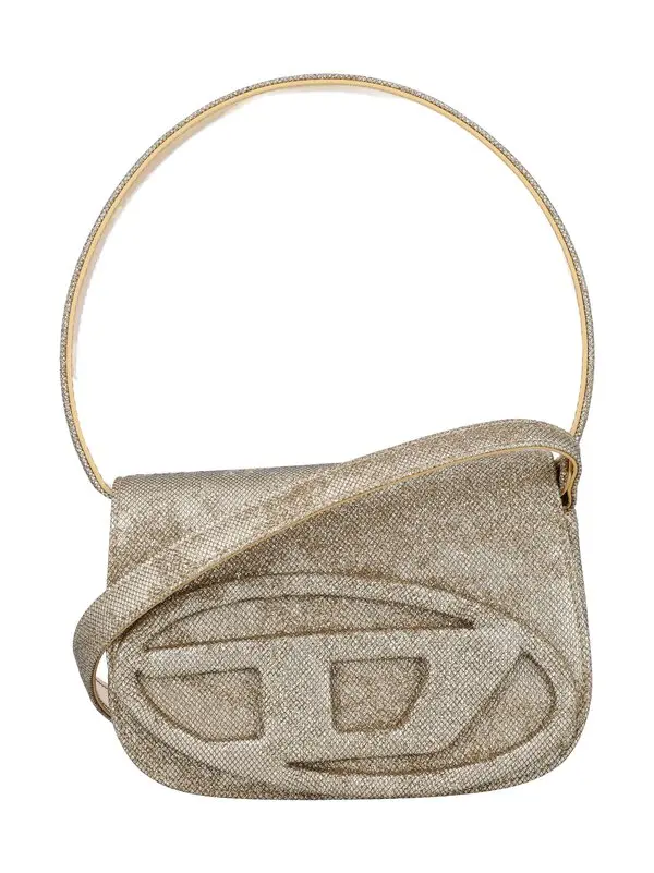 DIESEL Lurex Shoulder Bag - Golden