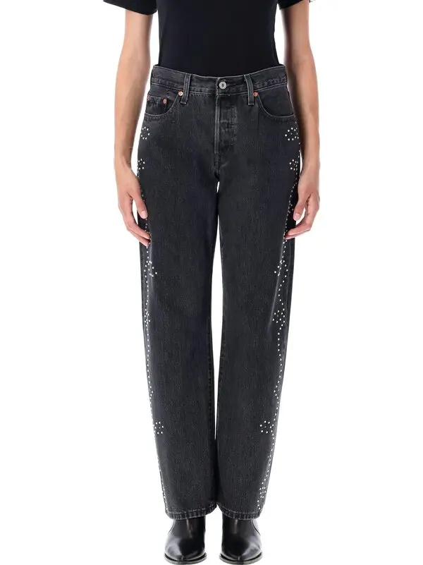 LEVI'S Cotton 501 90's Studs Jeans - Black
