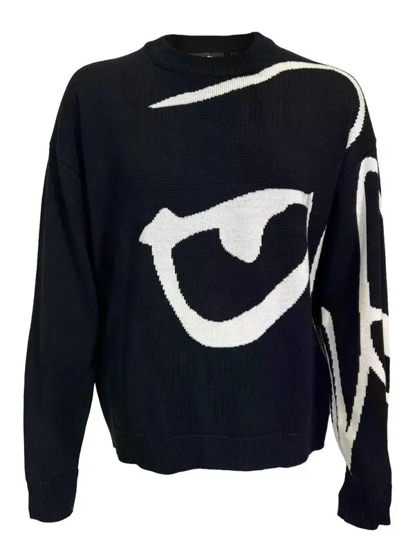 HACULLA. The Face Cotton Sweater - Black