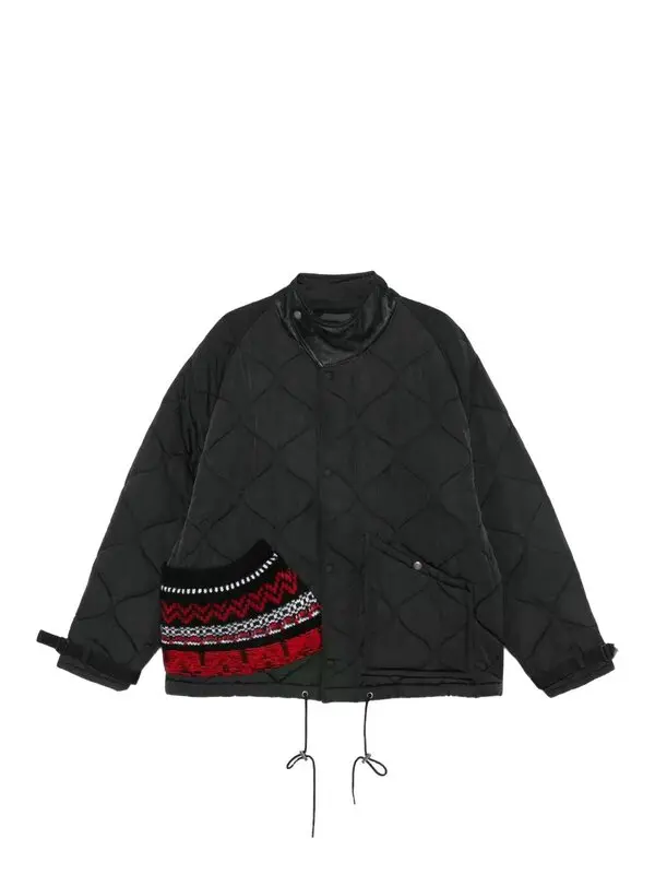 Andersson Bell Quilted Knit-panel Jacket - Black