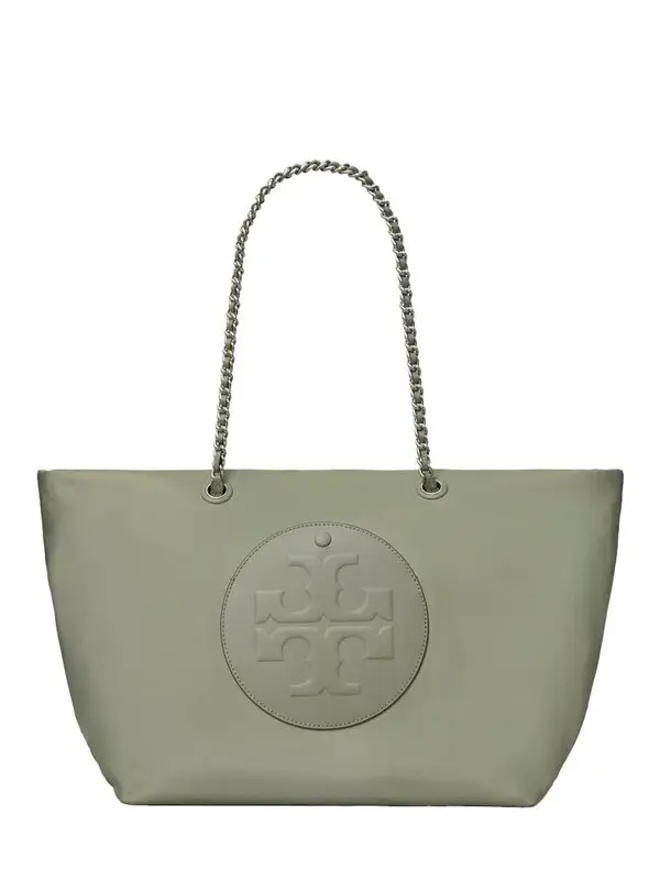 Tory Burch Chain-strap Logo-plaque Tote Bag - Green
