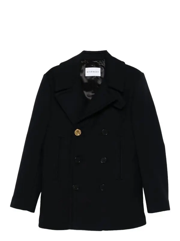 Givenchy Big Lapel Caban - Blue