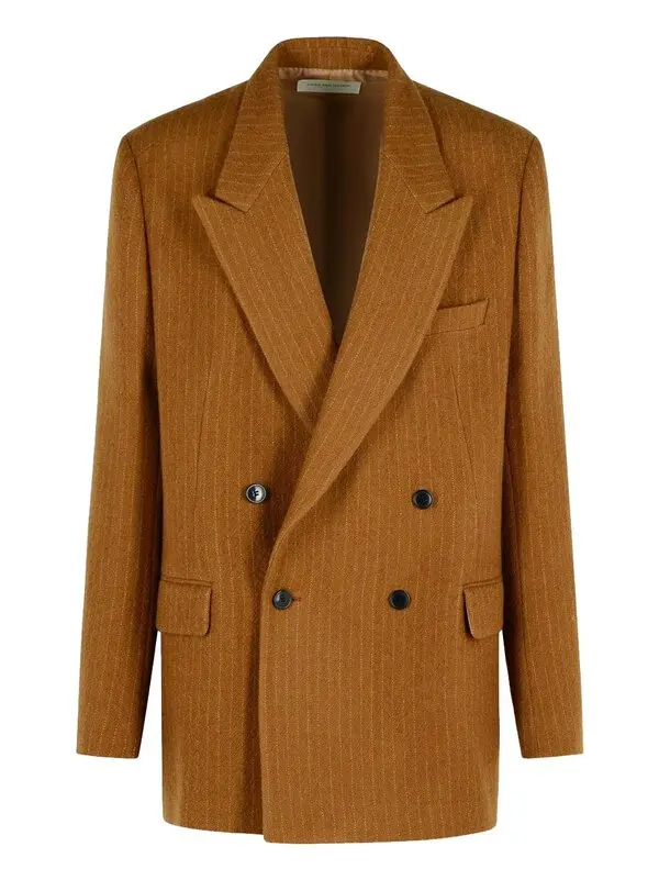 Dries Van Noten Bishop Wool Jacket - Brown