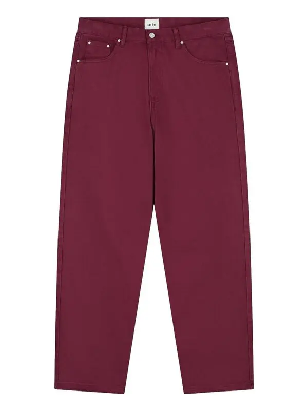 ARTE Back Pocket Graphic Trousers - 602 Bordeaux