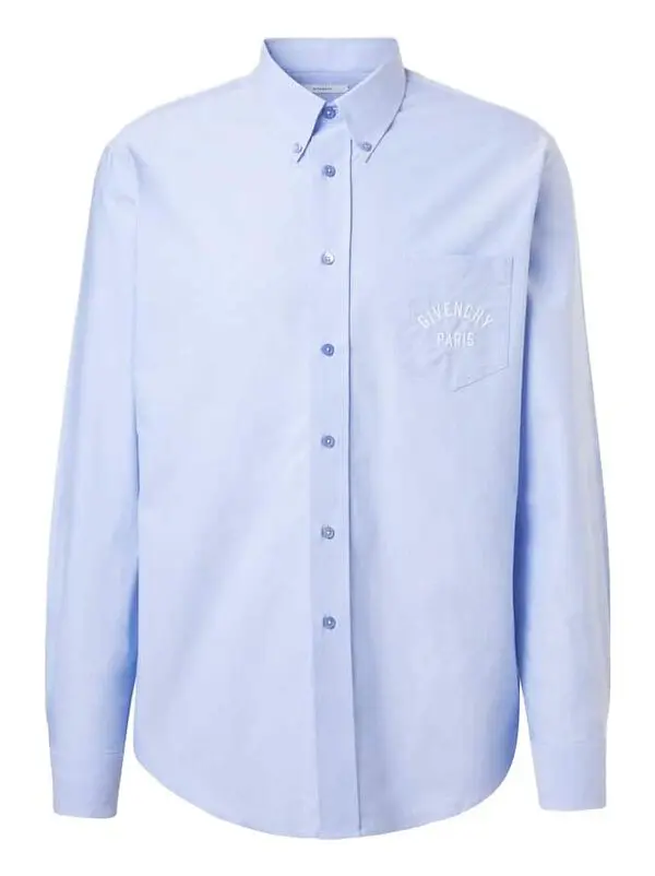 Givenchy Paris Cotton Poplin Shirt - Blue