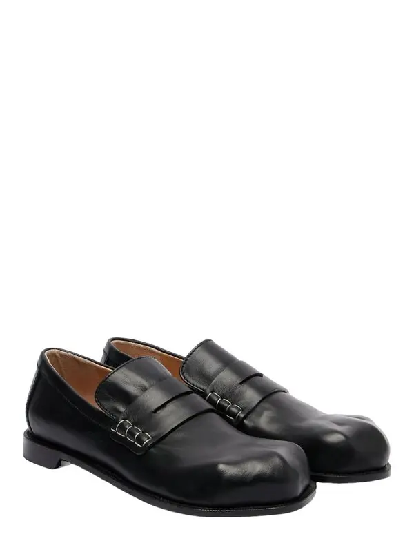 JW Anderson Leather Loafers - Black
