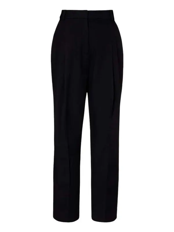 Tove Robena Straight Virgin Wool Pants - Black