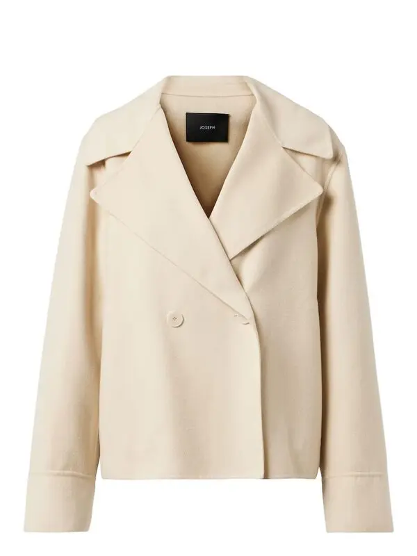 JOSEPH Rollet Wool And Silk Coat - Beige