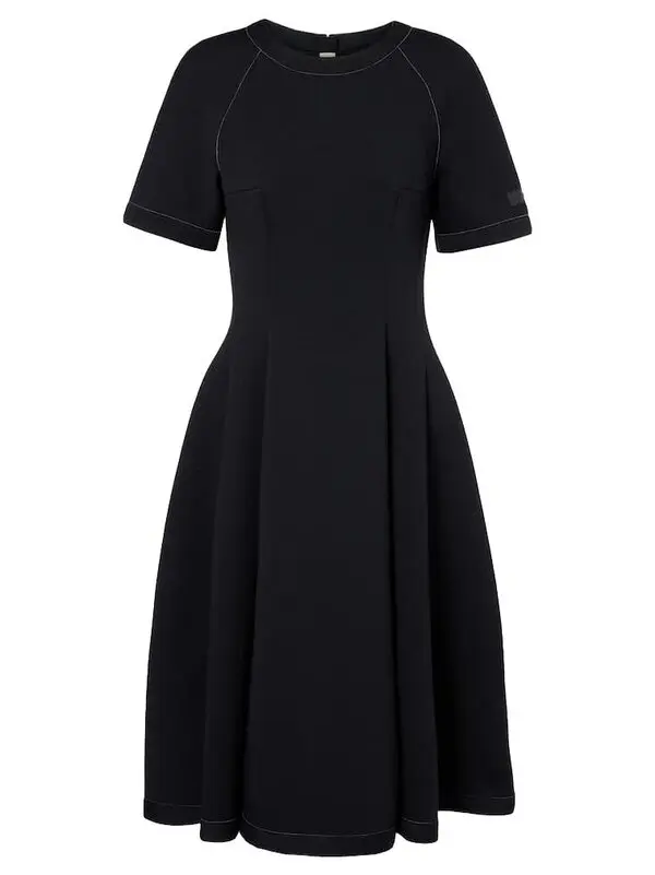 Marni Cotton-blend Jersey Midi Dress - Black