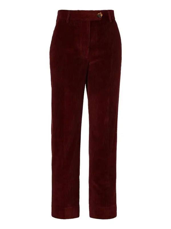 BLAZÉ MILANO Nana Cotton Corduroy Pants - Burgundy