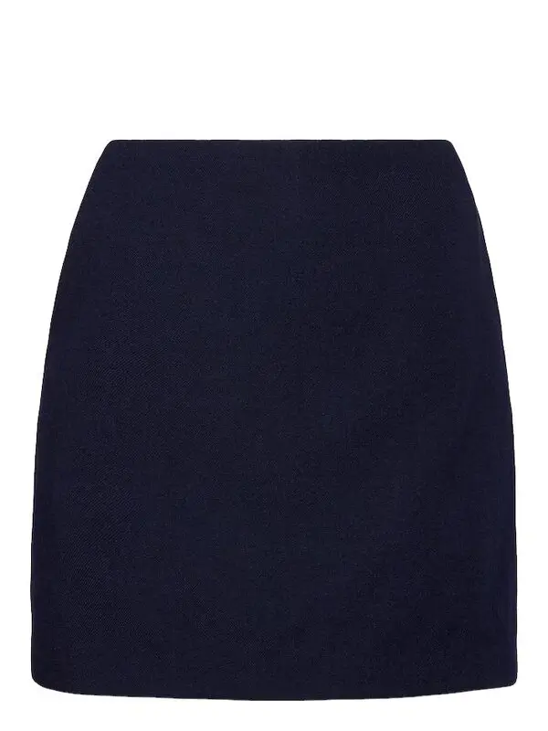 Tove Jeanette Virgin Wool Miniskirt - Blue