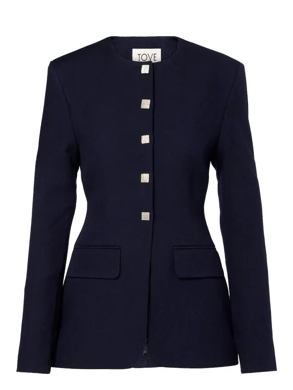Tove Moya Wool Jacket - Blue
