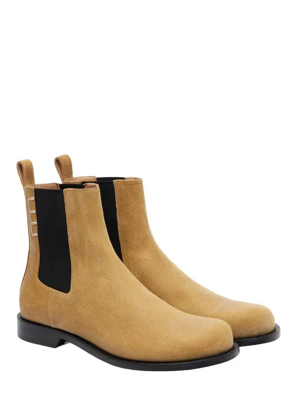 JW Anderson Suede Ankle Boots Mustard - Yellow