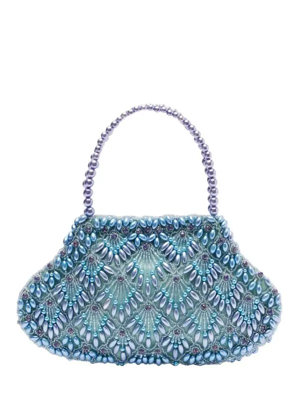 CLIO PEPPIATT Scallop Mini Embellished Tote Bag - Blue
