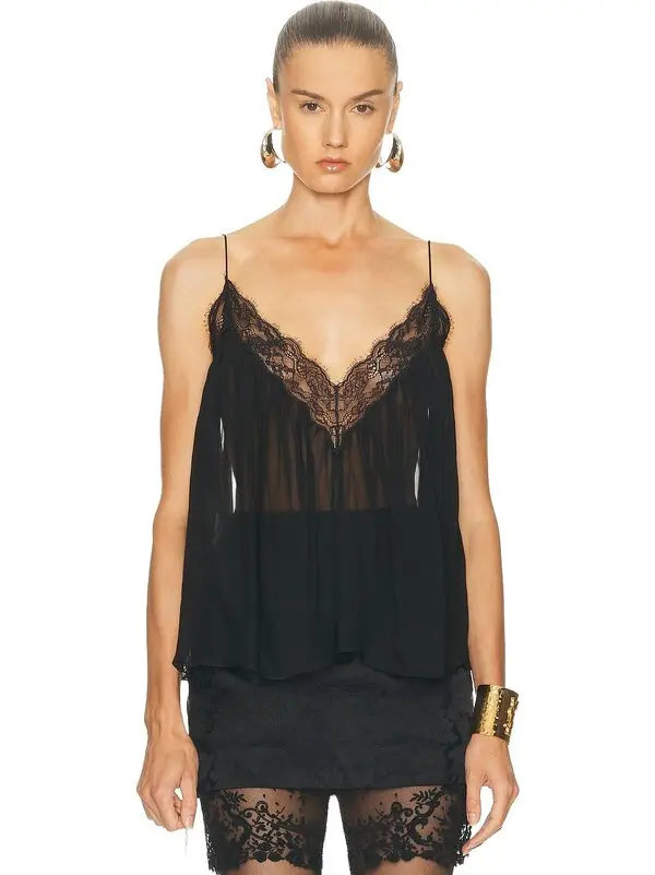 Saint Laurent Camisole Top - Noir