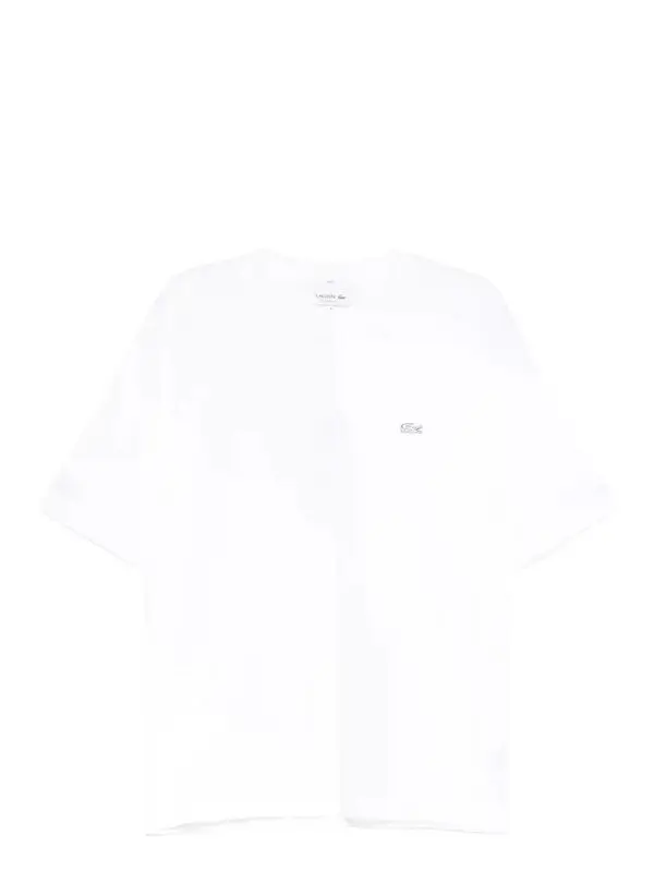 Lacoste Logo-embroidered T-shirt - White