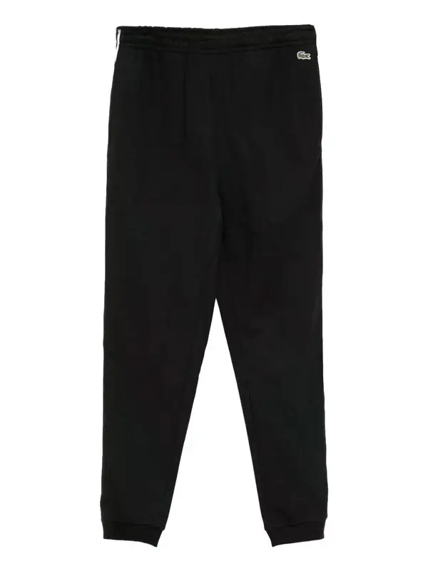 Lacoste Logo-trim Cotton Track Pants - Black