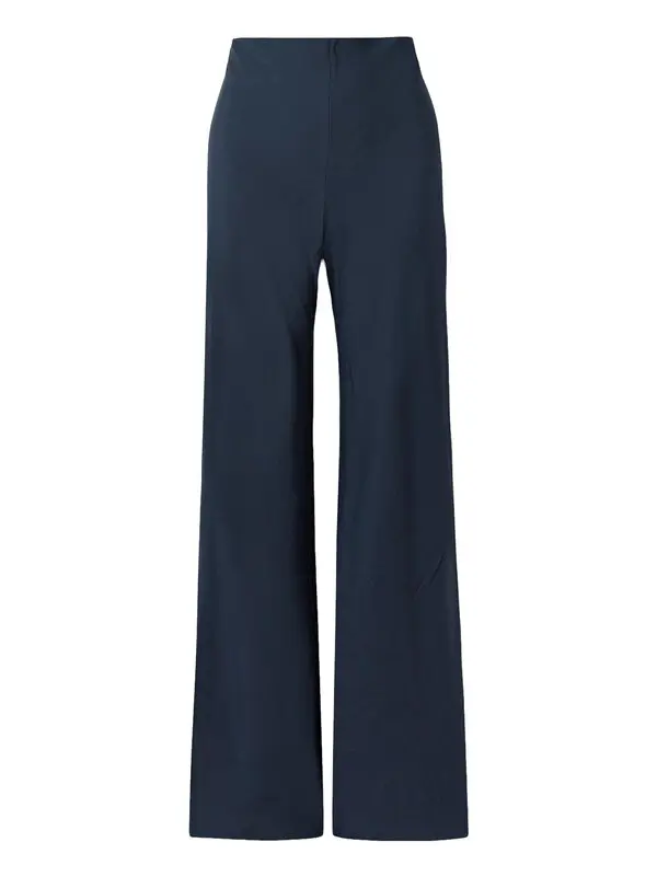 KALLMEYER Adira Twill Wide-leg Pants - Blue