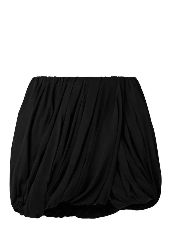 Isabel Marant Ambrine Draped Mini Skirt - Black