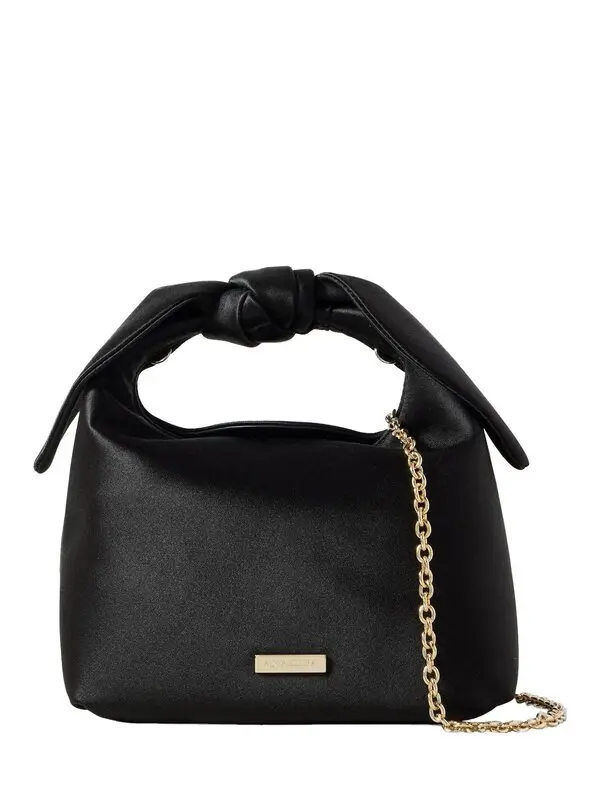AQUAZZURA Bow Tie Mini Tote - Black