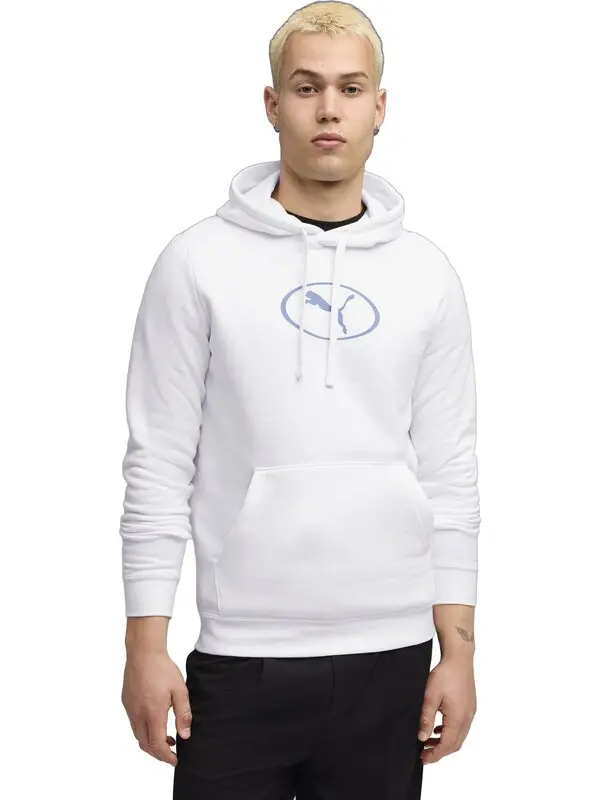 PUMA Sport Heritage Fleece Hoodie - White