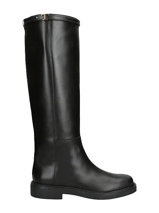 TOD'S T Timeless Leather Knee-high Boots - Black
