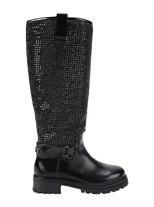Kurt Geiger Leather Knee-high Boots - Black