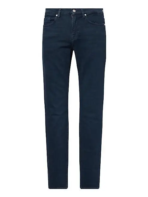 FRAME L'homme Athletic Slim-fit Stretch Denim Jeans - Placid