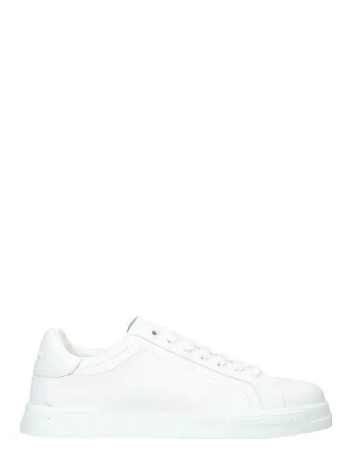 Dolce & Gabbana Portofino Clean Leather Low-top Trainers - White