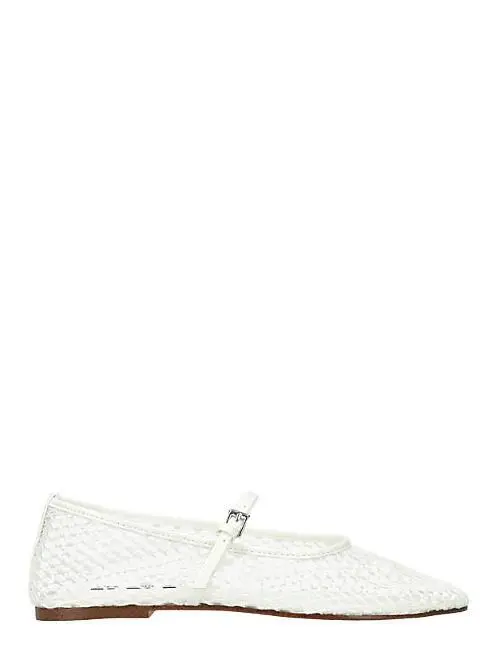Steve Madden Mags Mesh Mary Janes - White