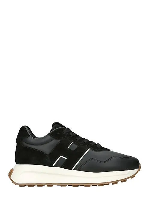 Hogan H641 Leather Trainers - Black