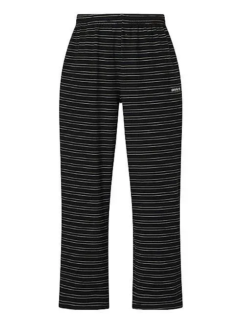 SISTERS & SEEKERS Wilbur Wide-leg Knitted Trousers - Black Grey