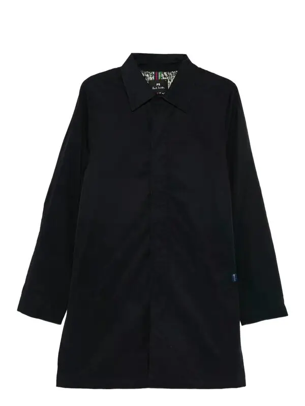 Paul Smith Button-fastening Pocket Coat - Blue