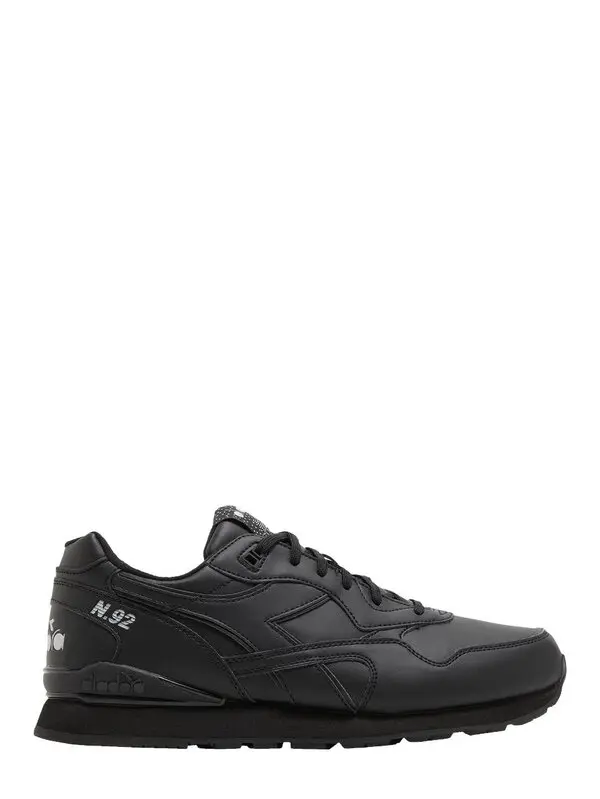 DIADORA N.92 Leather Sneakers - Black