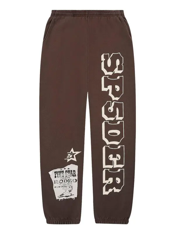 SP5DER 5star Rodeo Sweatpant - Brown