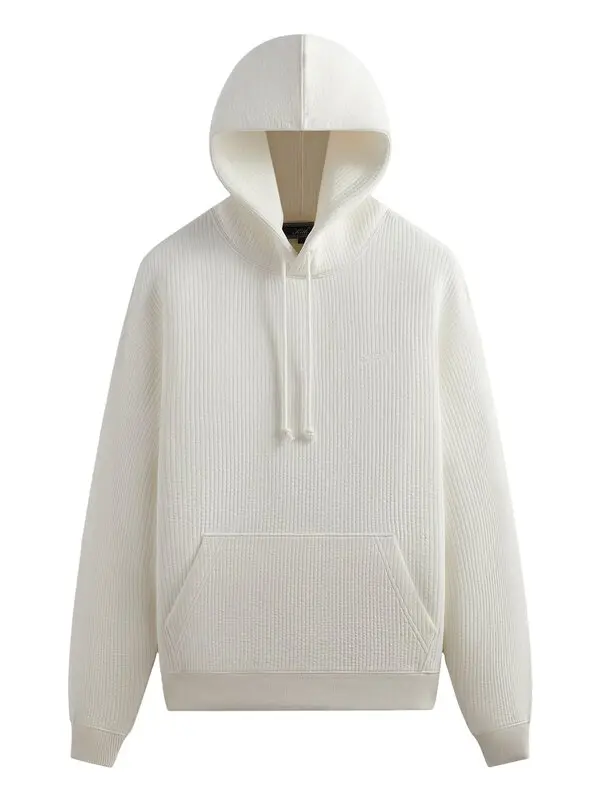 Kith Striped Interlock Williams Iii Hoodie - Cream