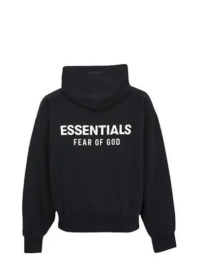 Fear Of God Essentials Classic Hood Zip Up Sweatshirt - Black