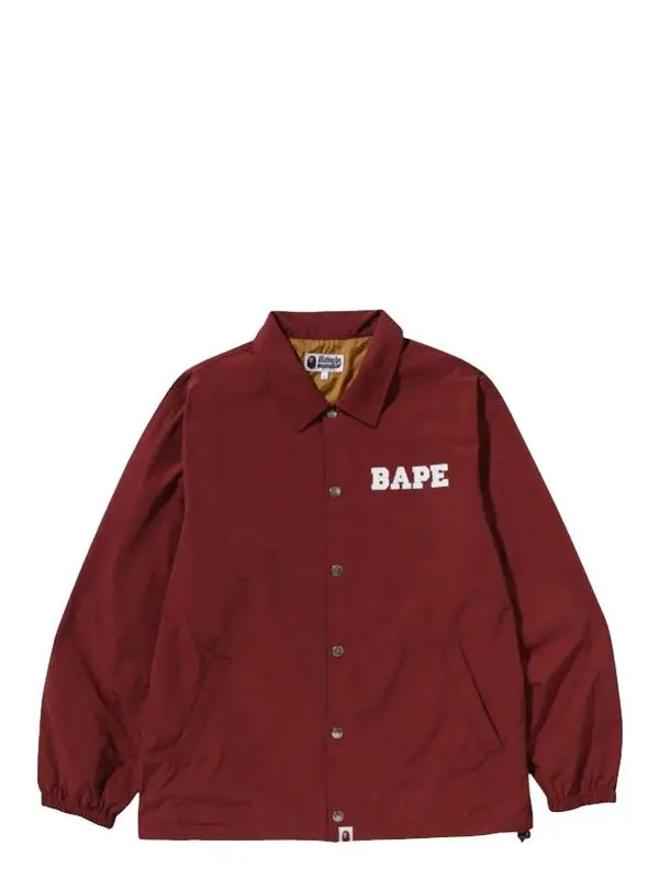 BAPE College Coach Jacket - Burgundy