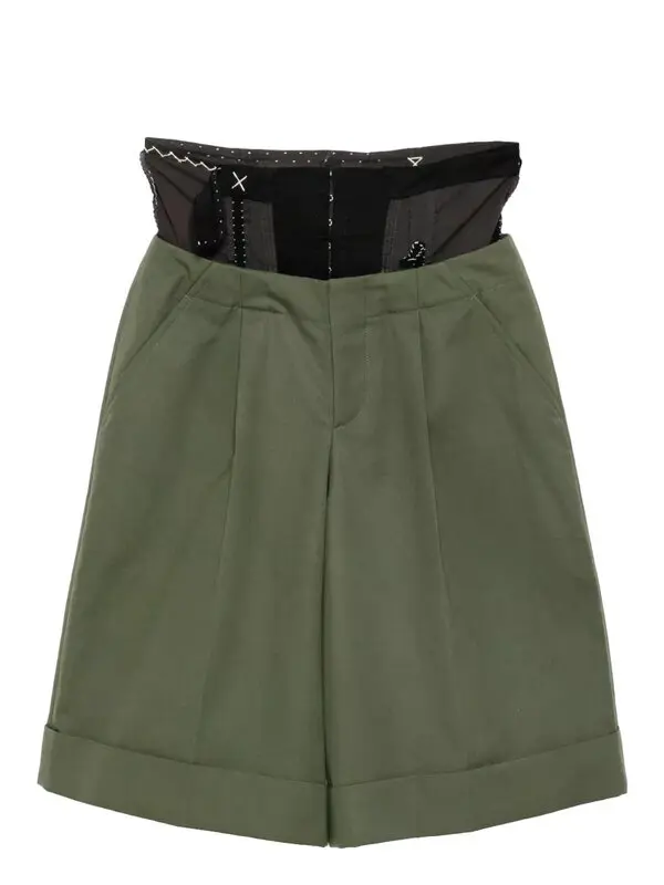 Kolor Double-layered Shorts - Green