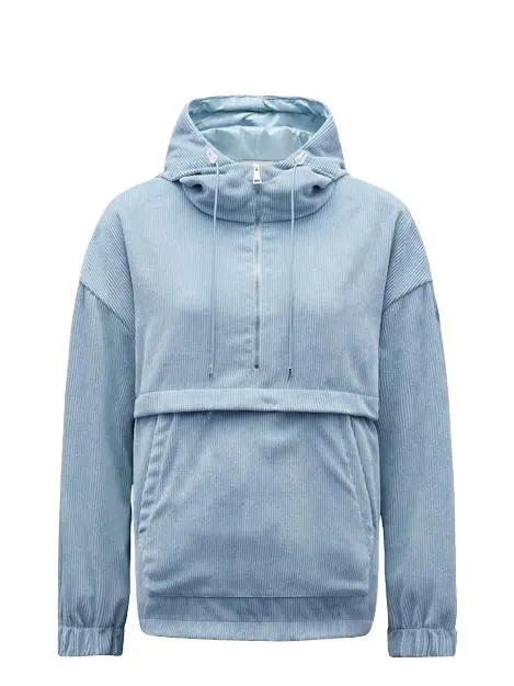 Moncler Corduroy Hoodie - Ice Castle