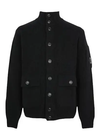 C.P. COMPANY Button-up Cardigan - Black