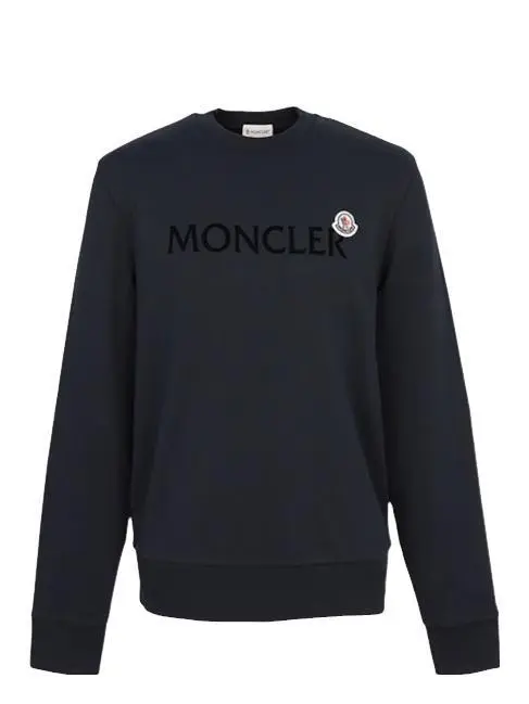 Moncler Logo Embroidery T-shirt - Navy Blue