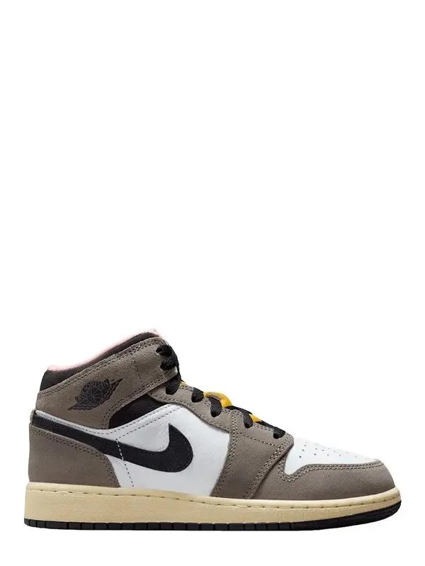 JORDAN 1 Mid Se Sneakers - White/cave Stone/dark Sulfur