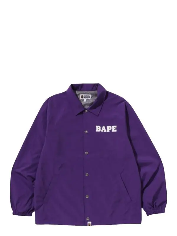 BAPE College Coach Jacket - Purple