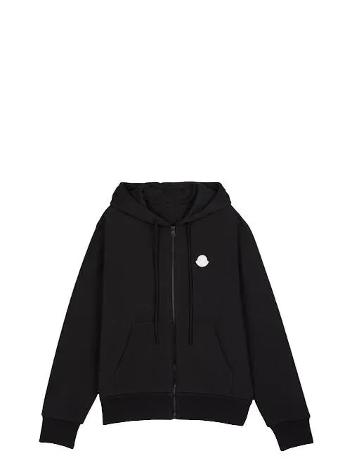 Moncler Hooded Zip-up Sweatshirt - Charcoal