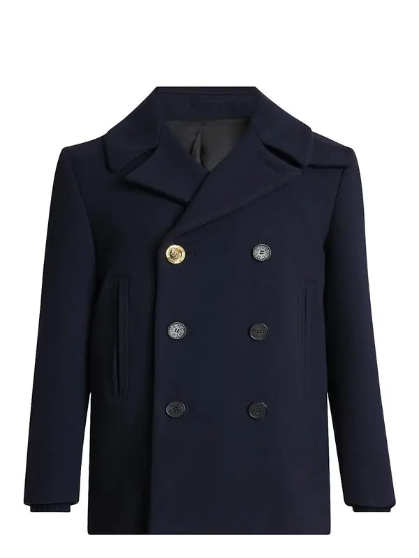 Givenchy Double-face Wool Peacoat - Dkblue