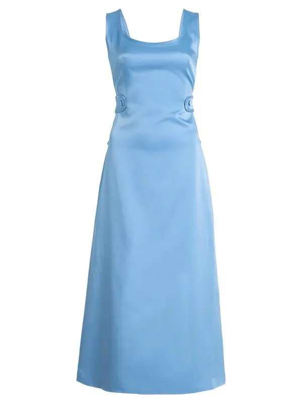Alexis Briette Satin Maxi Dress - Blue
